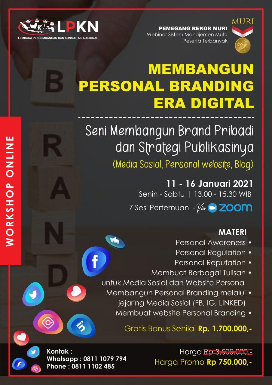MEMBANGUN PERSONAL BRANDING ERA DIGITAL - Sekolah Pengadaan