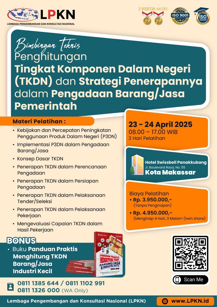 Contoh Dokumen TKDN dalam Dokumen Pemilihan - Sekolah Pengadaan